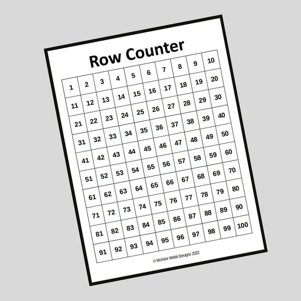 Row Counter Printable, PDF Digital Download – HCK Crafts